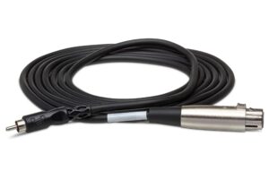 hosa xrf-105 xlr3f to rca unbalanced interconnect cable, 5 feet