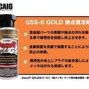 Hosa G5S-6 CAIG DeoxIT GOLD Contact Enhancer 5% Spray, 5 oz.