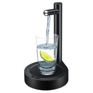 water dispenser for 5 gallon bottle automatic: electric bedside water dispenser countertop - rechargeable portable desktop water jug dispenser pump - drinking tabletop portable water dispenser