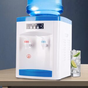 xuthusman 5 gallon top loading water cooler dispenser cold/hot water dispenser home office drinking machine 110v (white)