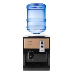 top loading cooler dispenser-water dispenser for 5 gallon bottle desktop electric hot and cold dispenser, 3 temperature settings boiling water, normal ice water（46-59℉） for 1 to 5 gallon bottles