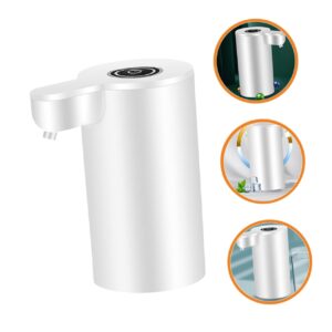 Uonlytech 2 Sets Barreled Water Pump Water Bottle Pump Dispenser Water Pump for 5 Gallon Bottle Water Jug Pump Electric Water Charging Drinking Water Dispenser Hydraulic Pump Pp USB White