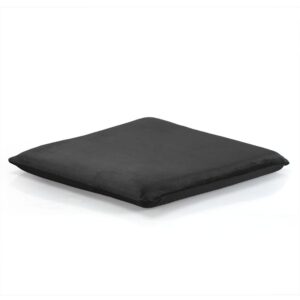 augld square chair seat cushion memory foam chair cushion for kitchen, dining,office or car 16x16 in black