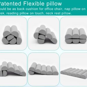 Lumbar Support Pillow for Office Chair,Computer/Desk Chair/Couch,Back Support Pillow Adjustable,Breathable Mesh Cover,Patented 6-fold semicircular Back Cushion Hanging on Office Chair,Medium Soft