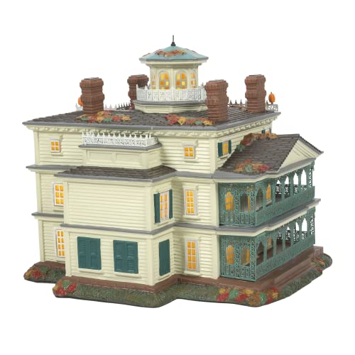 Department 56 Snow Village Halloween Disneyland Haunted Mansion Lit Building, 9.1 Inch, Multicolor