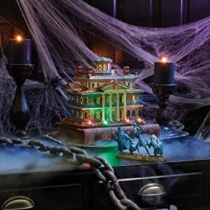 Department 56 Snow Village Halloween Disneyland Haunted Mansion Lit Building, 9.1 Inch, Multicolor