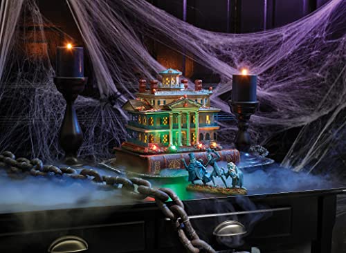 Department 56 Snow Village Halloween Disneyland Haunted Mansion Lit Building, 9.1 Inch, Multicolor