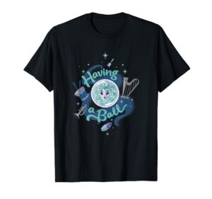 the haunted mansion having a ball madame leota portrait t-shirt