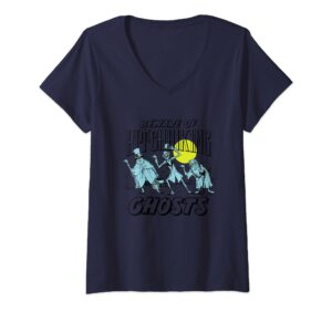 womens haunted mansion - hitchhiking ghost v-neck t-shirt