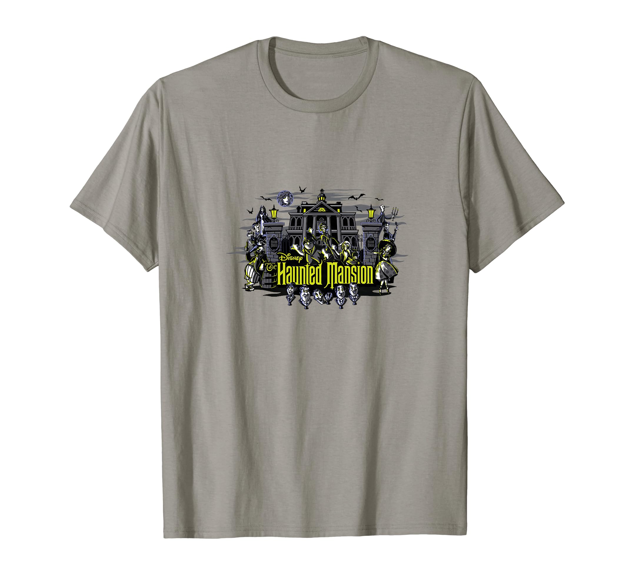 The Haunted Mansion Iconic Ghosts In Front Of Mansion Shot T-Shirt