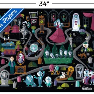 Trends International Disney Haunted Mansion - Map Wall Poster, 22.37" x 34.00", Premium Unframed Version