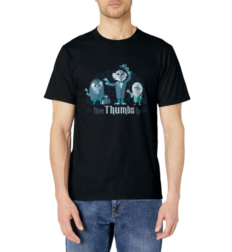 The Haunted Mansion Three Thumbs Up Hitchhiking Ghosts T-Shirt