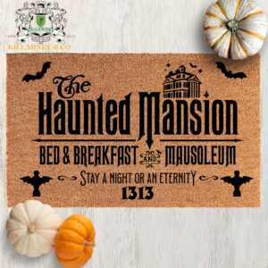 the haunted welcome foolish mortals doormat decor mansion door mat decoration halloween haunted party decoration christmas decor