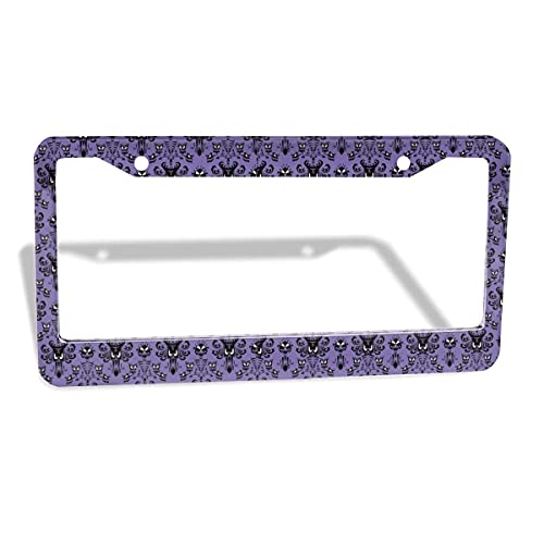 Castum Aluminum Universal License Plate Frames - Haunted Mansion, 6 x 12 inch