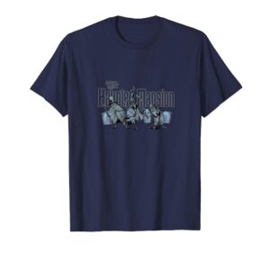 the haunted mansion hitchhiking ghosts graveyard shot t-shirt