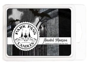 haunted mansion - all-natural american farmed soy warmer wax melts hand-crafted. disney theme park pass inspired fragrance oils.