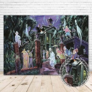 vv backdrop disneyland haunted mansion backdrop 7x5 ghost wooden house haunted mansion outdoor background for halloween party vinyl black night halloween backdrops for photography