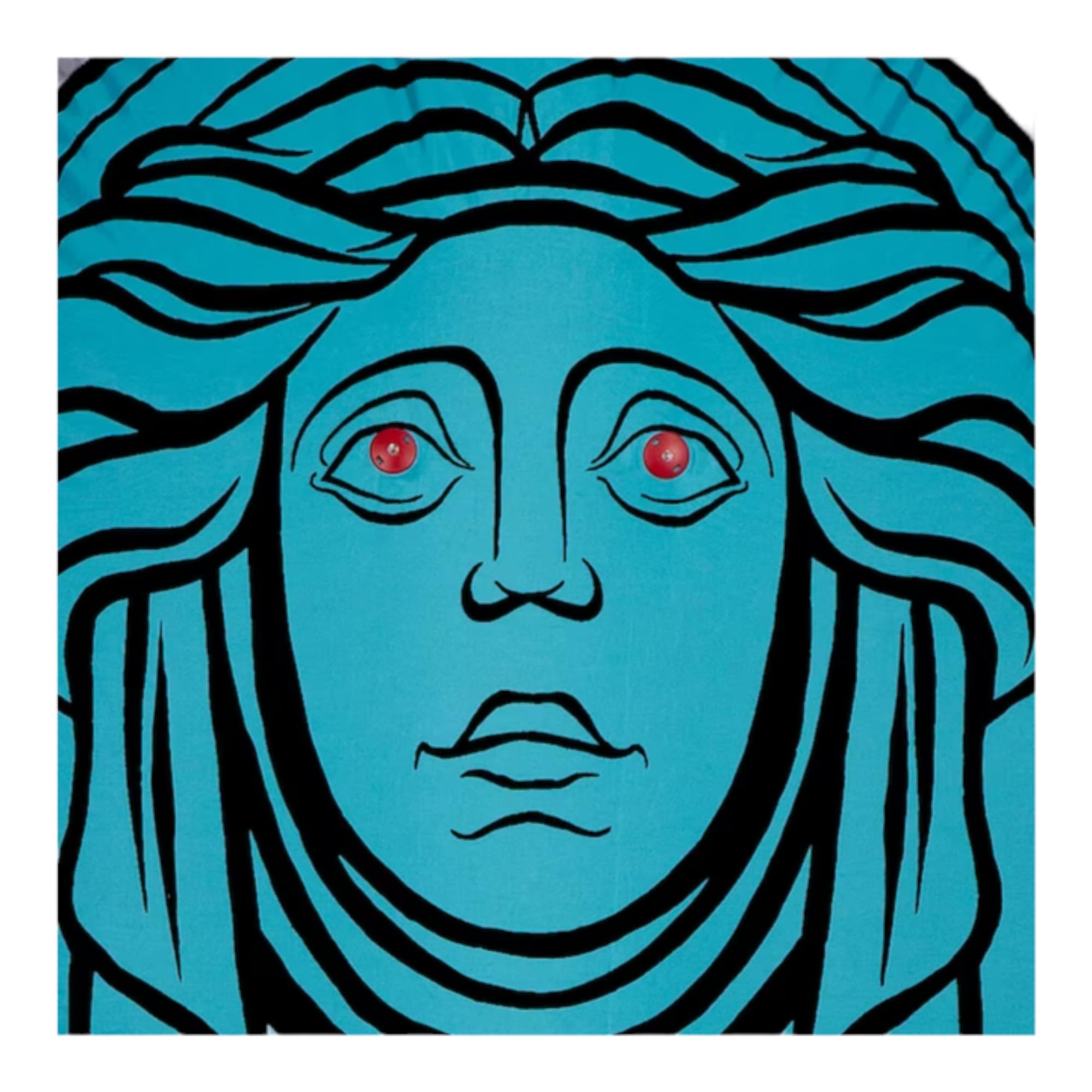 Haunted Mansion 6-ft Inflatable Madame Leota Tombstone Gravestone: Lights Up, Speaks Spooky Phrases, Easy Setup, Indoor/Outdoor Display for Halloween