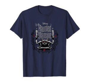 the haunted mansion candle holder gargoyle black thorn roses t-shirt