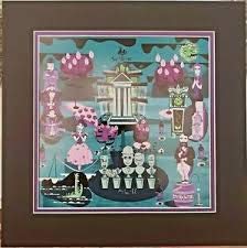 theme parks disney deluxe art print 1313 grim harbor mcbiff haunted mansion new