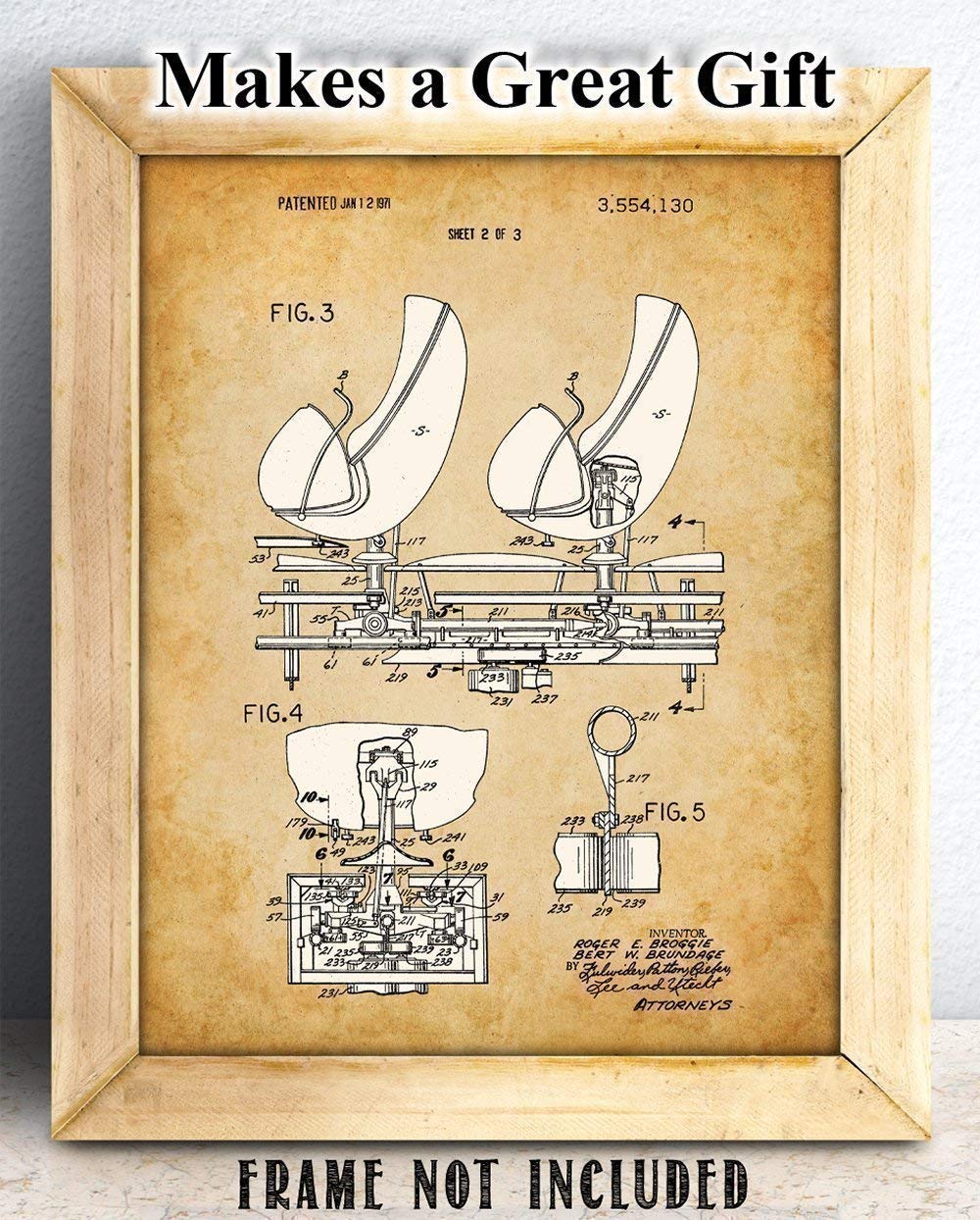 Disney Haunted Mansion Doombuggy Omnimover Patent - Great Home and Kids Room Decor, Amusement Ride Bedroom Display, Classic Gift for Children and Disney Fans,11x14 Unframed Patent Print Poster