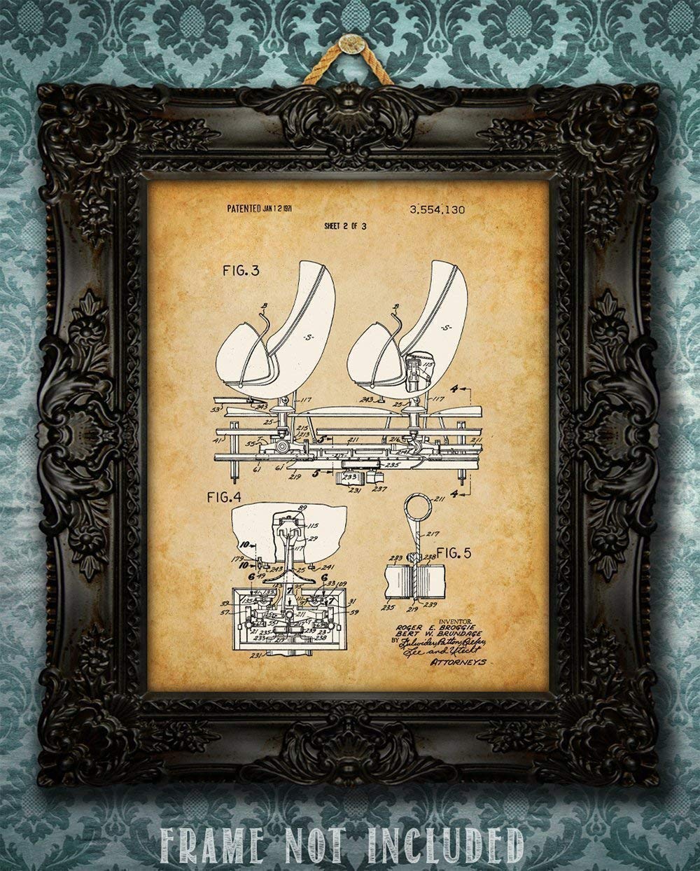 Disney Haunted Mansion Doombuggy Omnimover Patent - Great Home and Kids Room Decor, Amusement Ride Bedroom Display, Classic Gift for Children and Disney Fans,11x14 Unframed Patent Print Poster