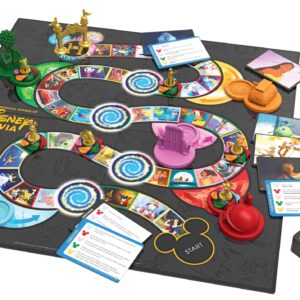 The Magical World of Disney Trivia Game, Family Board Games for Kids and Adults, Disney Gifts, Disney Merchandise, Disney Toys, Games for Family Game Night, Disney Board Games Ages 6, 7, 8, and Up