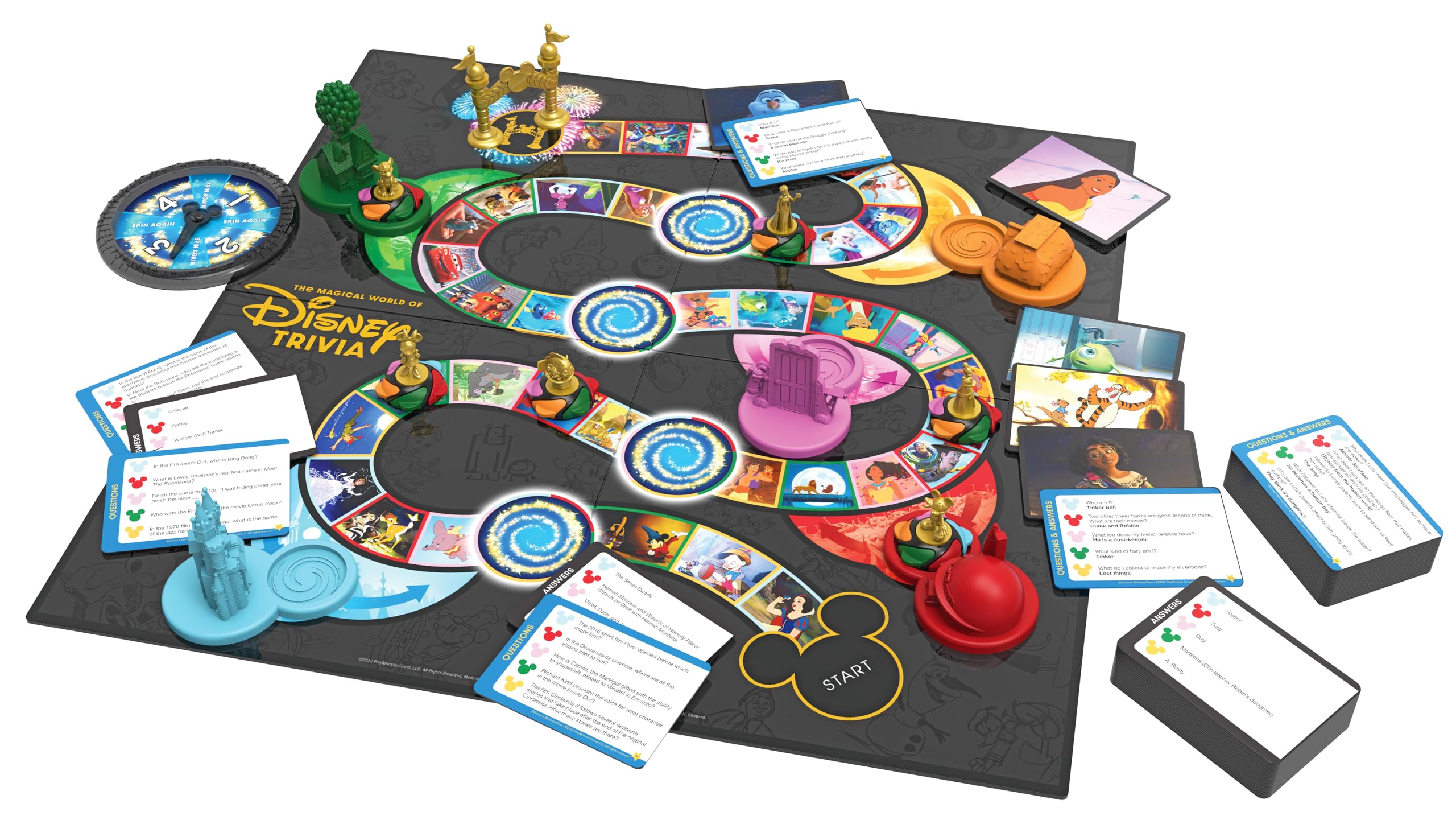 The Magical World of Disney Trivia Game, Family Board Games for Kids and Adults, Disney Gifts, Disney Merchandise, Disney Toys, Games for Family Game Night, Disney Board Games Ages 6, 7, 8, and Up