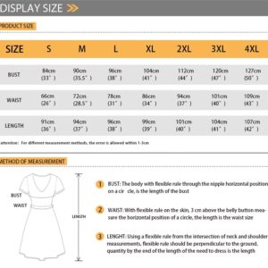 Xpyiqun Women Halloween Dresses A-line Party Cosplay Outfit Haunted House T-shirt Dress Spooky Print Short Sleeve Dance Tunic Dresses Fall Cloth Summer Beach Sun Dress Cover Up, 2XL