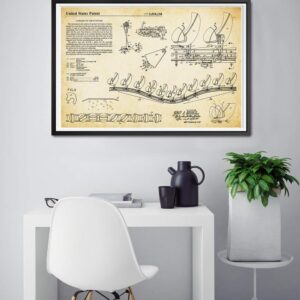 Vintage Omnimover (Haunted Mansion & Spaceship Earth) Patent Art POSTER! (up to 24" x 36") - Disneyland - Disney - Epcot - Theme Parks