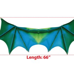 Seasons Halloween Women Dragon Cape Wings,Green or Purple (One Size Fits Most) (Green)