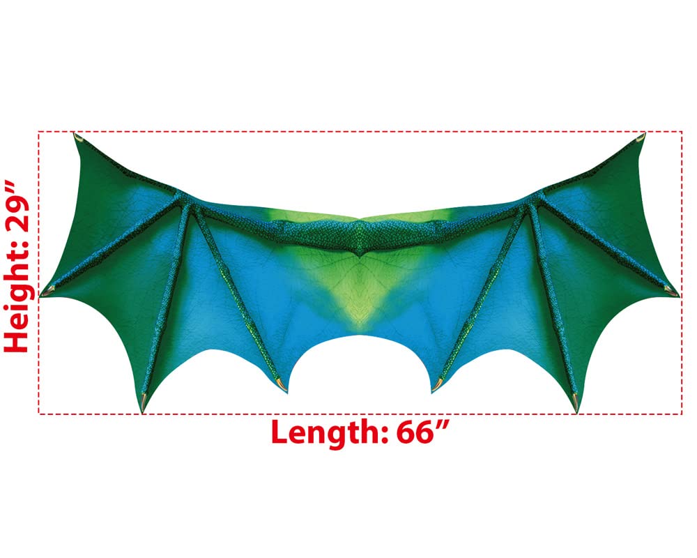 Seasons Halloween Women Dragon Cape Wings,Green or Purple (One Size Fits Most) (Green)