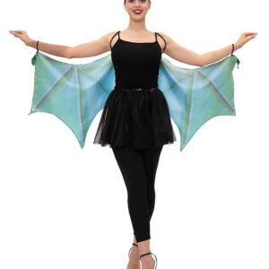 Seasons Halloween Women Dragon Cape Wings,Green or Purple (One Size Fits Most) (Green)