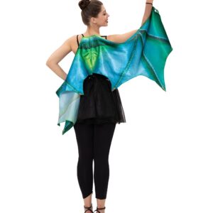 Seasons Halloween Women Dragon Cape Wings,Green or Purple (One Size Fits Most) (Green)