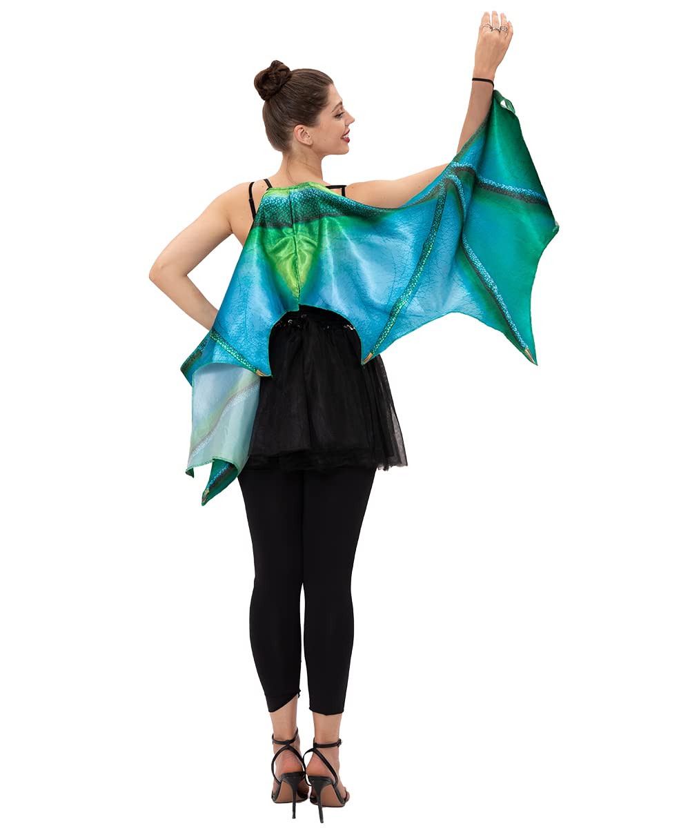 Seasons Halloween Women Dragon Cape Wings,Green or Purple (One Size Fits Most) (Green)