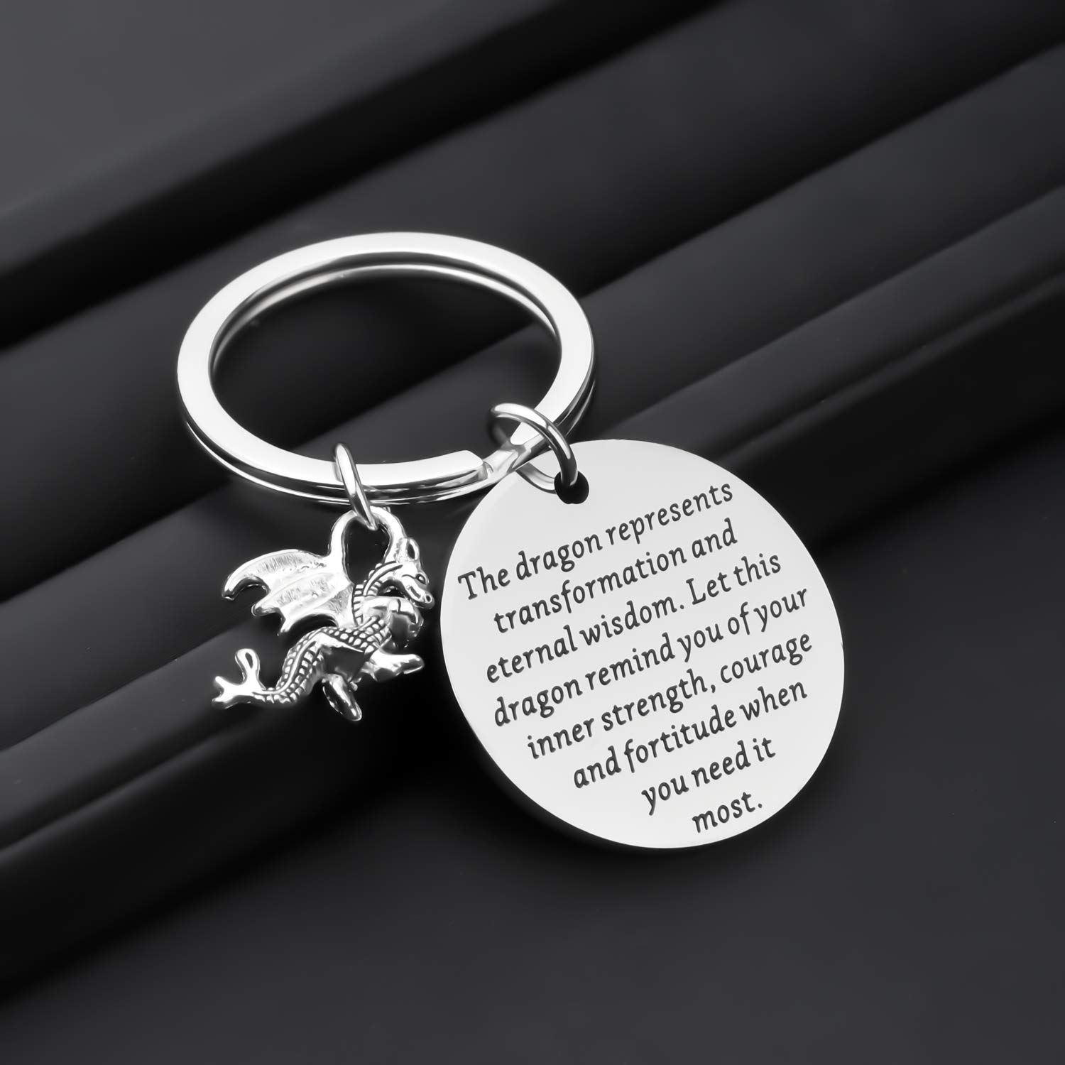 ENSIANTH Dragon Keychain Dragon Lover Gift Dragons Jewelry Inspiration Gift for Friend (Dragon Keychain)