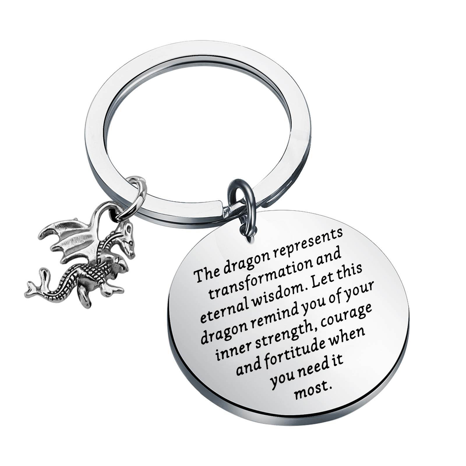 ENSIANTH Dragon Keychain Dragon Lover Gift Dragons Jewelry Inspiration Gift for Friend (Dragon Keychain)