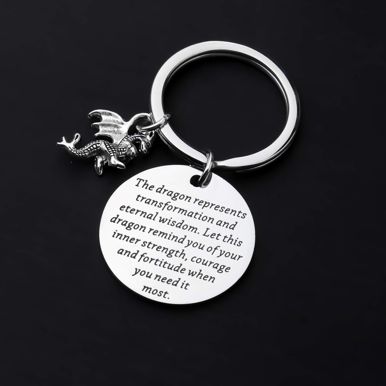 ENSIANTH Dragon Keychain Dragon Lover Gift Dragons Jewelry Inspiration Gift for Friend (Dragon Keychain)