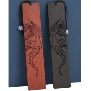 dragon bookmark gift, bookmarks for men boy, cool bookmarks, book marks for adults kids fantasy gifts for men (dragon)