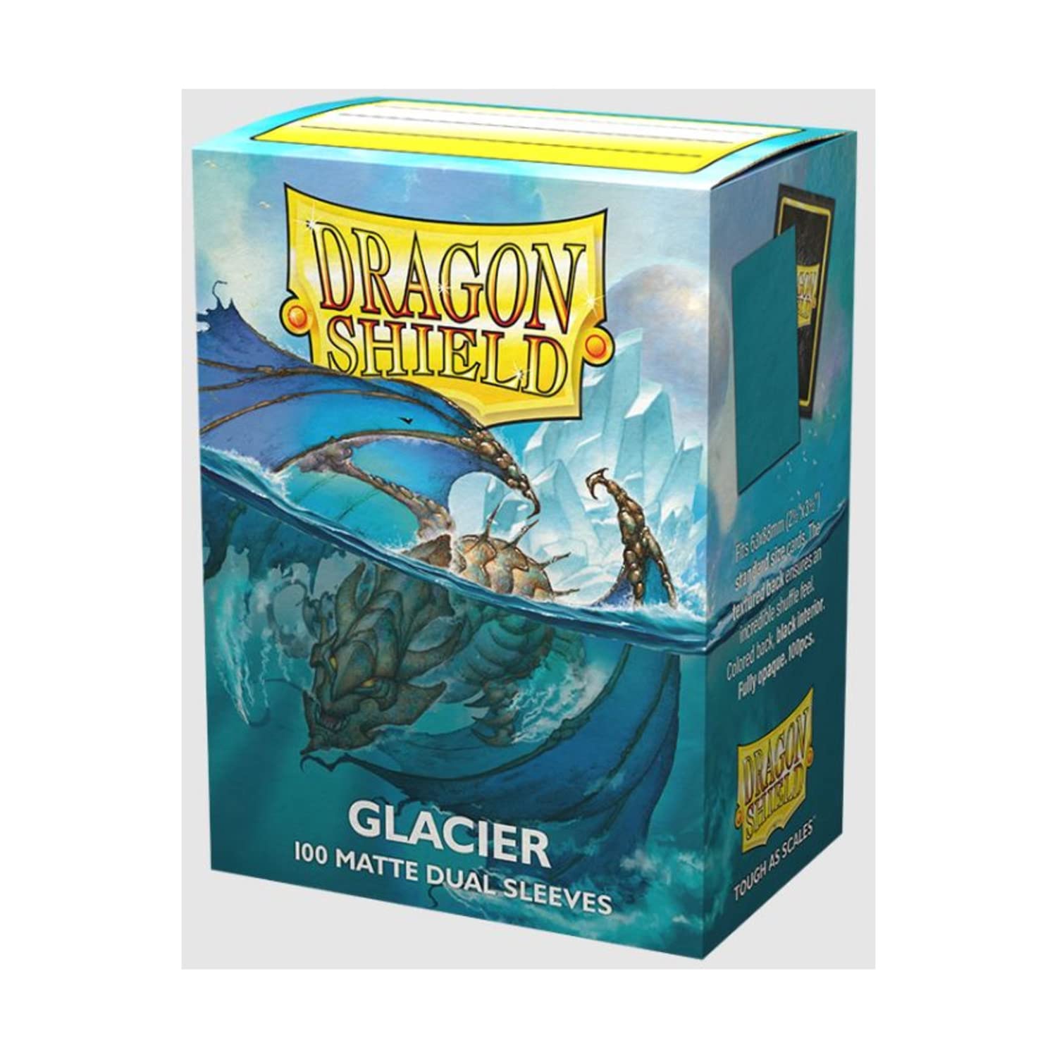 Arcane Tinmen Dragon Shield Sleeves – Matte Dual: Glacier 100 CT - MTG Card are Smooth & Tough Compatible with Pokemon, Magic The Gathering Sleeves, Flesh Blood, and Digimon, Blue (AT-15031)