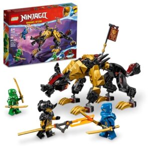 lego ninjago imperium dragon hunter hound 71790 building set featuring monster and dragon toys and 3 minifigures, great ninja toys for kids ages 6+ who love to play out ninja stories