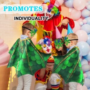 iROLEWIN Dragon-Wings-Costume for Kids and Dinosaur Mask-Girls Boys Halloween Dino Dress Up Cape Birthday Party Favors Gifts