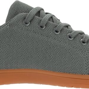 WHITIN Men's Fashion Barefoot Knit Minimalist Sneakers Wide Width fit Zero Drop Sole Size 10.5-11 Minimus Casual Outdoor Shoes Walking Grey Gum 44