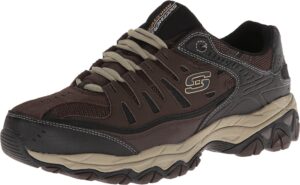 skechers mens afterburn m. fit fashion sneakers, brown/taupe, 14 x-wide us