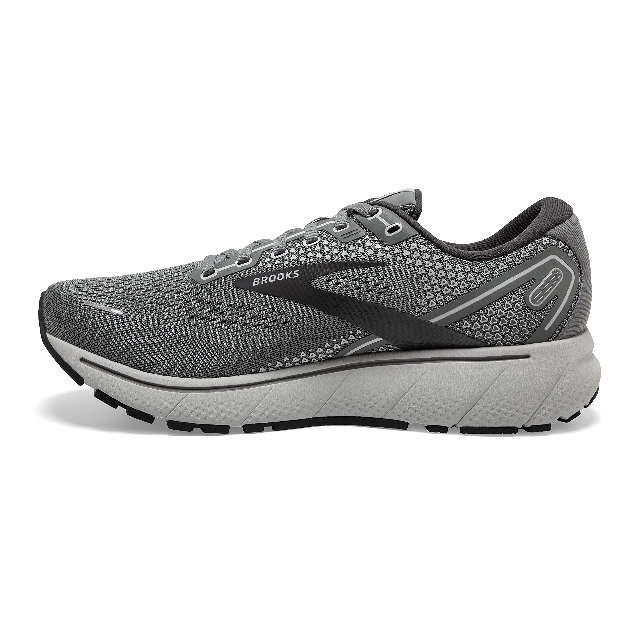 Brooks Men's Ghost 14 Neutral Running Shoe - Grey/Alloy/Oyster - 10.5 Medium