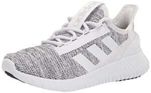 adidas men's kaptir 2.0 trail running shoe, white/white/black, 10