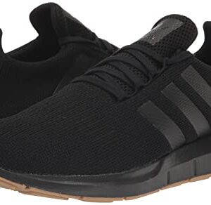 adidas Men's Swift Running Shoe, Black/Black/Gum(2018), 10