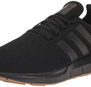 adidas Men's Swift Running Shoe, Black/Black/Gum(2018), 10