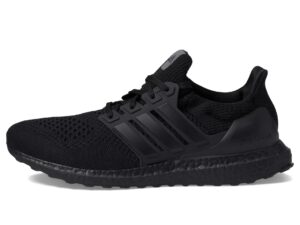 adidas men's ultraboost 1.0 running shoe, black/black/beam green, 11