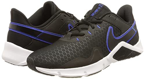 Nike "Legend Essential 2" (CQ9356-403) Men's Training Shoes, Black/Racer Blue, Size: 11